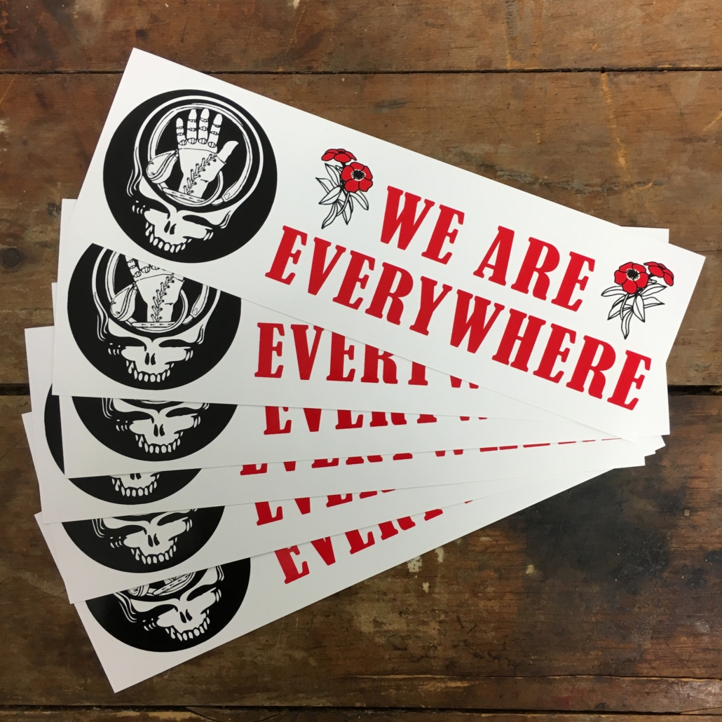 WE ARE EVERYWHERE BUMPER STICKER – Woodsist